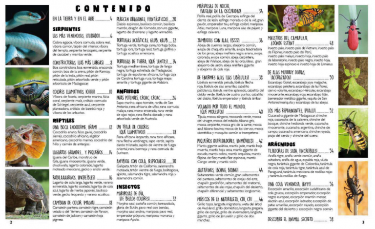 CATÁLOGO DE... SERPIENTES, REPTILES E INSECTOS - La Casa Curiosa